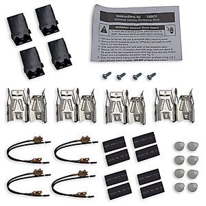 Supplying Demand 330031 5303935058 4 Pack Electric Range Top Burner Receptacle and Wire Replacement Kit