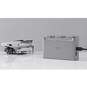 CAMRISE Original DJI Mavic Mini 2 Two-Way Charging Hub and Two Pack Intelligent Flight Batteries (for SE Drone ONLY) Gray