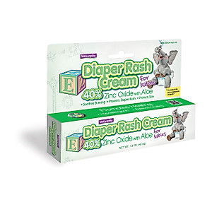 Diaper Rash Cream for Babies 40% Zinc Oxide with Aloe 2 Pack