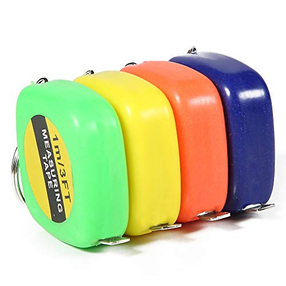 PROLOSO Tape Measure Keychains Retractable Measuring Tapes Party Favors Pack of 20 for Kids & Adults 1m/3Ft