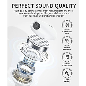 Earphones USB C Headphones, Type C Wired in-Ear Earbuds with Microphone and Volume Control Earbuds, Compatible with Samsung S20/S21,Huawei P20 pro/ P30/P40,Google Pixel 3/4/XL