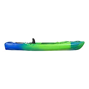 Perception Flash 9.5 | Sit Inside Kayak for Fishing and Fun | Two Rod Holders | Multi-Function Dash | 9' 6" | Earth (9331900190)