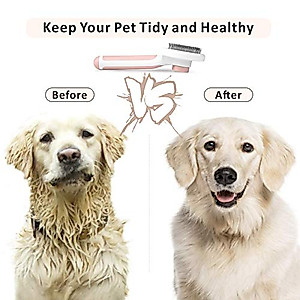 Cat Grooming Brush, Baytion Self Cleaning Cat Brushes for Dogs Cats for Long Haired & Short Hair Gently to Remove Loose Undercoat, Mats Tangled