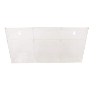 Zmmyr Acrylic Wall Mount Desk Organizer Storage Box for Cell Phones Holder in Home Office (3 Grid)