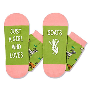 Zmart Funny Goat Gifts for Goat Lovers Women Goats Gifts, Goat Socks For Women Sheep Socks Farm Animal Socks Goat Stuff