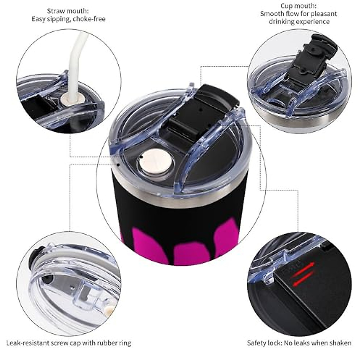 Daddy's Little Slut Insulated Tumbler 40 Oz Stainless Steel Double Wall Vacuum Travel Mug Large Volume Car Cup with Straw Handle