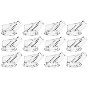 Carlisle FoodService Products Stor N' Pour Bottle Spouts Pour Spouts for Bar, Kitchen, and Restaurants, Plastic, 1.25 x 1.5 Inches, Clear, (Pack of 12)
