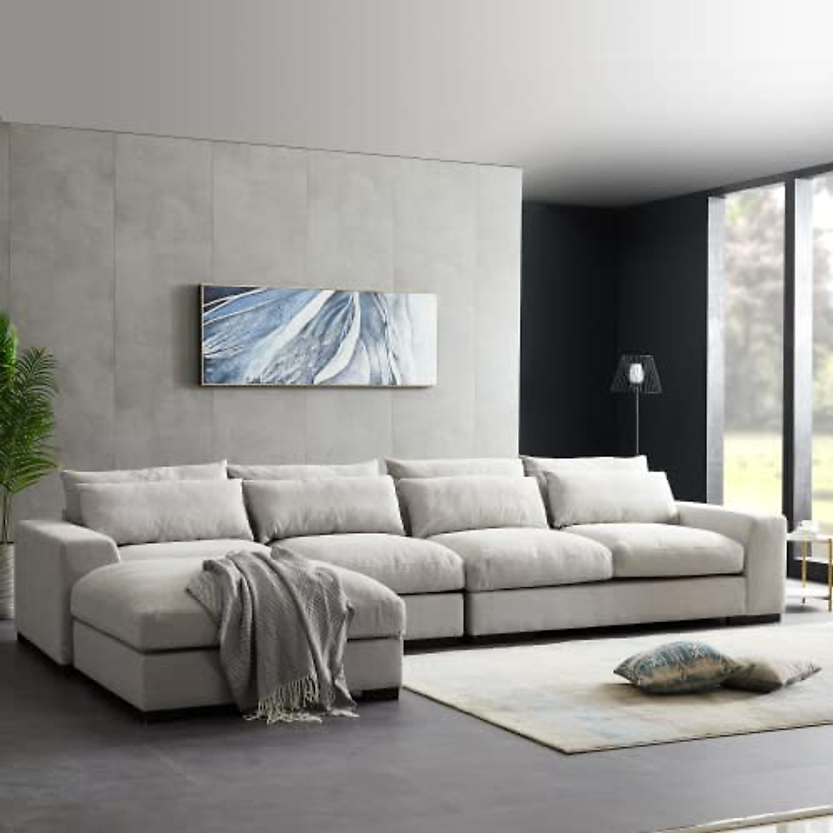 Msaleen Down Filled Sectional Sofa (LG-S01524)