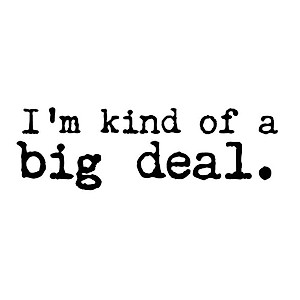 CafePress Im Kind Of A Big Deal. Travel Mug 20 oz. Insulated Stainless Steel Coffee Tumbler