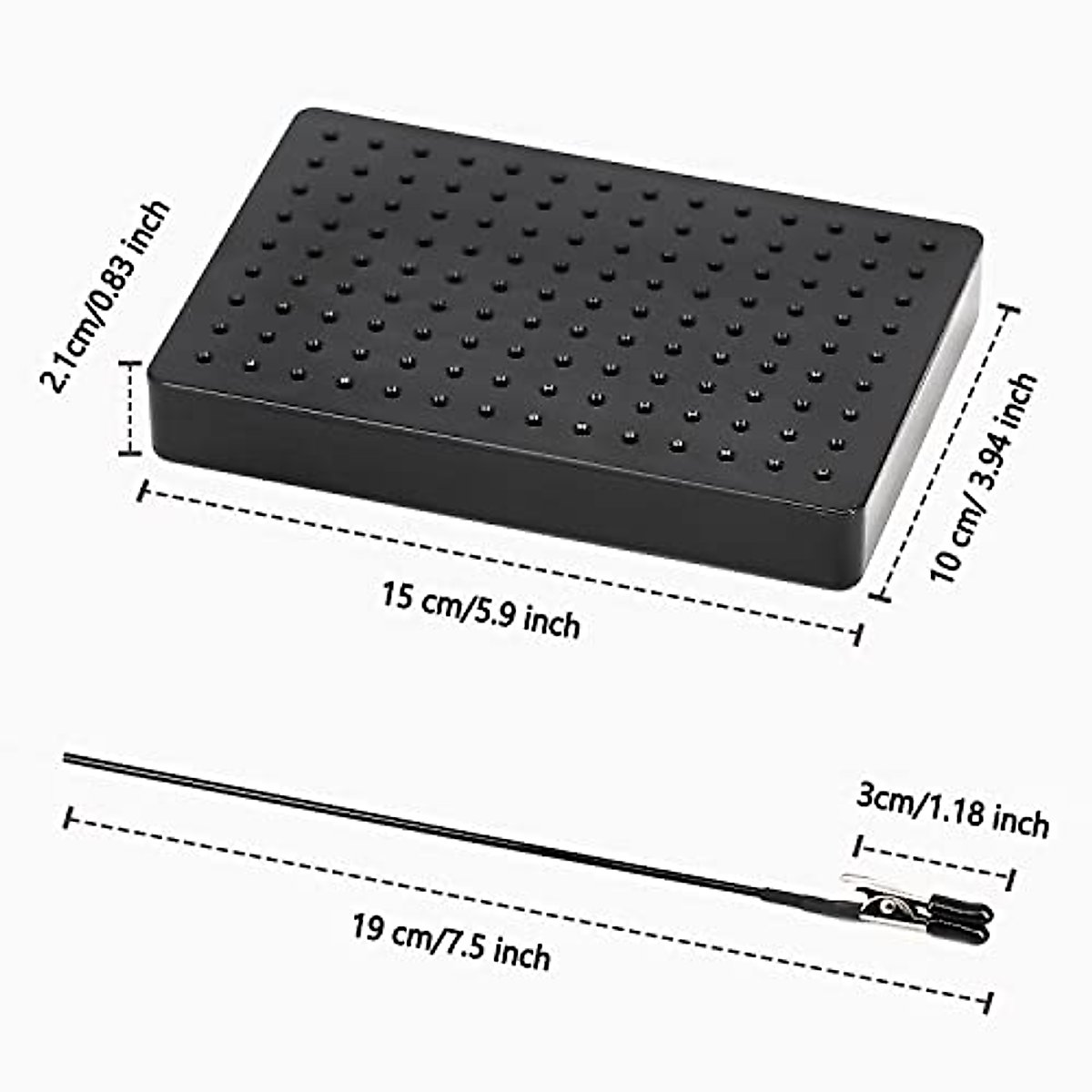 Yocoolfun Model Painting Stand Base Holder and 12PCS Bendable Alligator Clip Stick Set Modeling Tools for Airbrush Hobby Model Parts