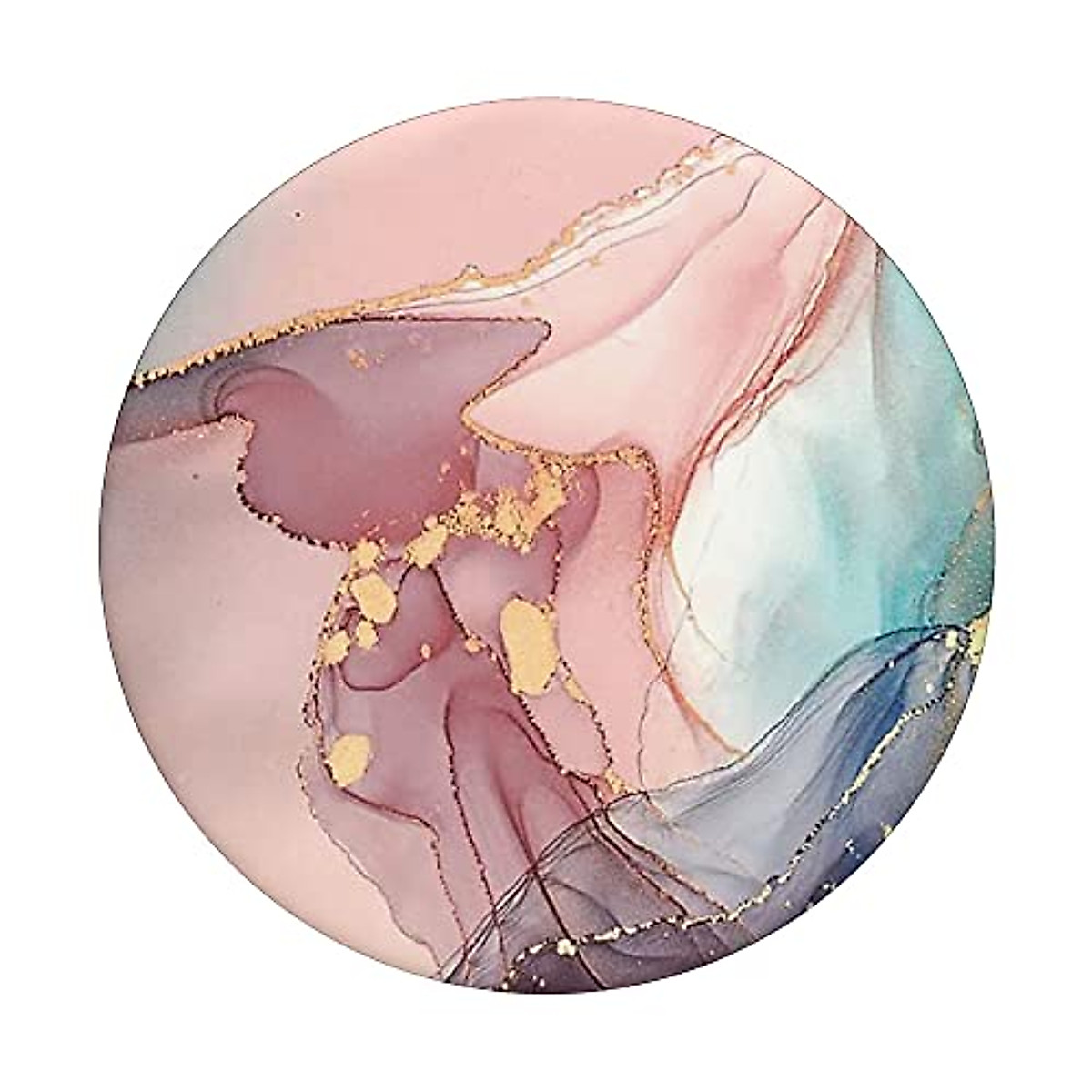 Blue Gray Abstract Illustration Pattern Phone Popper PopSockets Swappable PopGrip