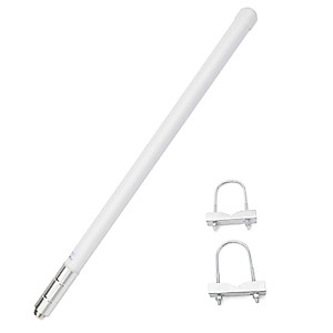 VHF Fiberglass Ham Radio Antenna,2Meter 136-174mhz Base Antenna SO239 Connector for Mobile Radio Device Repeater, Radio scanners,Marine VHF Radios with Mount Bracket