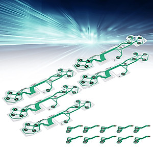 Kafuty-1 5 Set Flexible Flat Cable for PS5 Gamepad Handle, FPC Flexible Cable Replacement Part Accessory for PS5, Replacement Flex Ribbon Circuit Board for PS5 Controller Conductive Film
