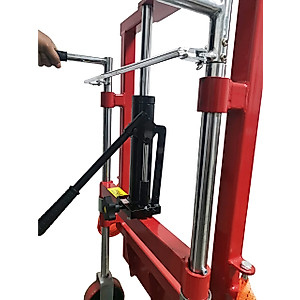 Pake Handling Tools - Premium Hydraulic Furniture Mover Equipment Mover Crate Mover (Set of 2)- Heavy Duty Moving Dolly- 4400 lbs Capacity, 24" L x 16.5" W x 37.75" H, Max. Lift Height 8"