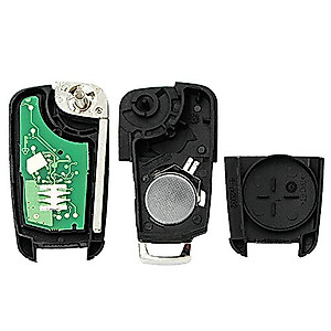 Flip Car Key Fob Replacement Keyless Entry Remote fits 2010-2017 Buick Allure Encore Lacrosse Regal Verano/Chevy Camaro Cruze Equinox Impala Malibu Sonic/GMC Terrain (OHT01060512)-2 Pack