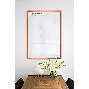 EDGEWOOD 24x36 Poster Photo Frame with Durable Plexiglass for Beautiful Wall Pictures - Ideal for Home, Office, Studio, or Gallery Displays, Yellow Gold, 1-Pack