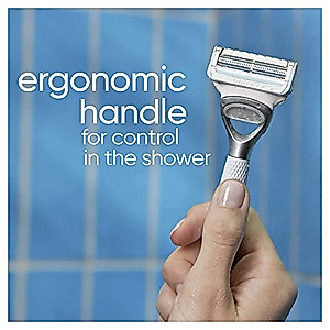 Gillette Venus Intimate Grooming Razors for Women, 1 Venus Razor Bikini Trimmer, 6 Razor Blade Refills