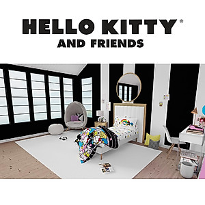 Franco Sanrio Hello Kitty & Friends Bedding 5 Piece Super Soft Comforter and Sheet Set with Sham, Twin, (100% Official Licensed Product) Collectibles