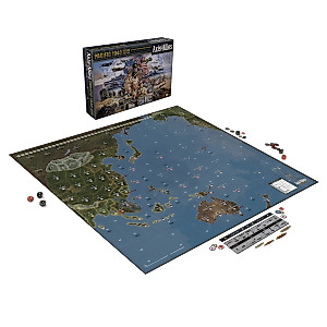 Avalon Hill Axis & Allies Pacific 1940 Second Edition WWII Strategy Board Game, with Extra Large Gameboard, Ages 12 and Up, 2-4 Players