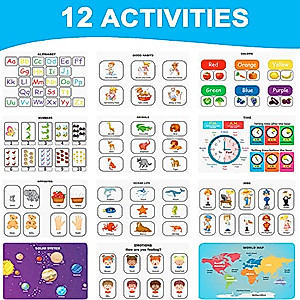 Montessori Busy Book for Toddlers - Preschool Learning Activities for Kids - Montessori Toys - Travel Activity - Toddler Learning & Educational Toys - Autism Sensory Books - Kindergarten Learning