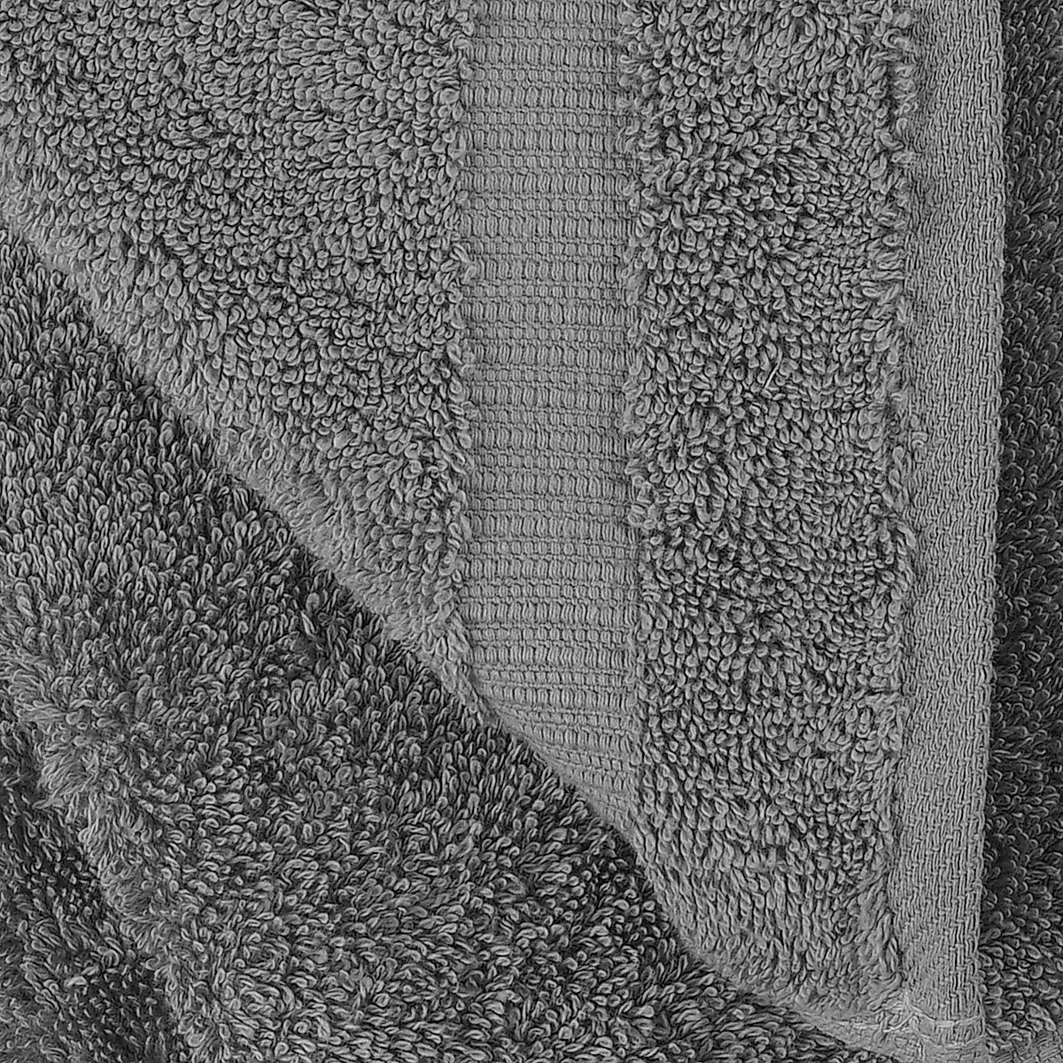 Towel Bazaar Premium Cotton Super Soft and Absorbent Turkish Towels (8-Piece Towel Set, Gray)