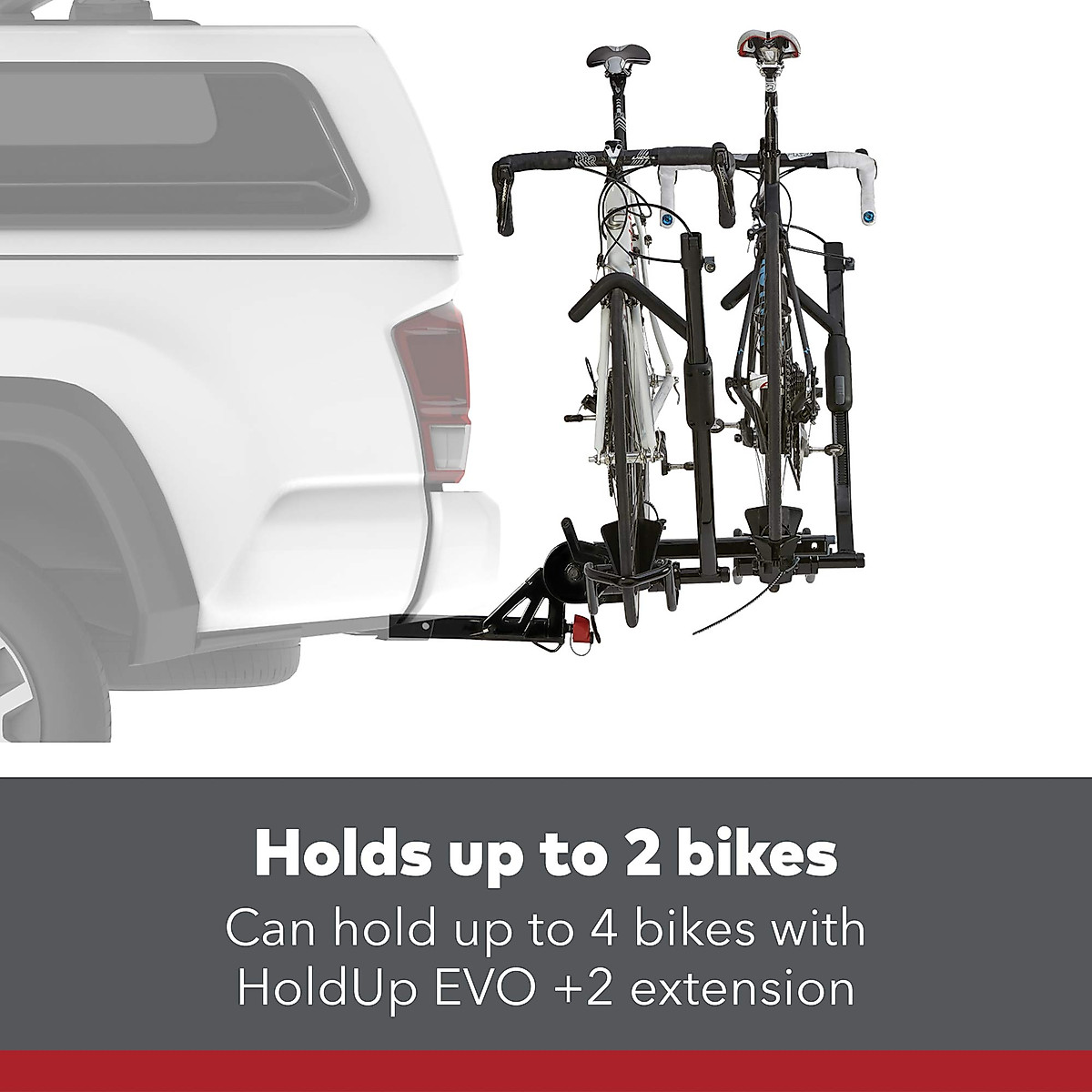 YAKIMA, HoldUp EVO Tray-Style Hitch-Mounted Bike Rack for Cars, SUVs, Trucks and More, Carries 2 Bikes, Fits 1.25” Hitches, 1 1/4 in