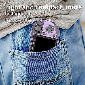 RG353PS Retro Handheld Game Console 3.5'' IPS Screen Linux OS RK3566 64bit Game Player with 128G TF Card Preload 4519 Classic Games Built in 3500mAh Battery Compatible with 5G WiFi and 4.2 Bluetooth