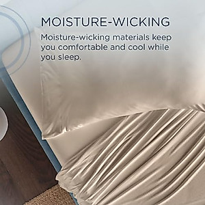 TEMPUR-Rayon from Bamboo Sheet Set, Sandstone, California King