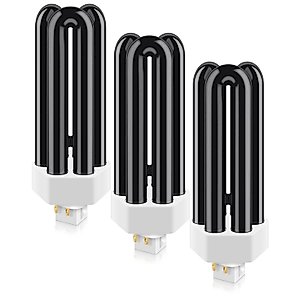 PACETAP 3 Pack 43050 26W 3U Replacement Bulbs Compatible with DynaTrap DT1750 DT1775, 3/4 Acre and 1 Acre Replacement Bulb, Indoor Outdoor U Shape Replacement Bulbs Light