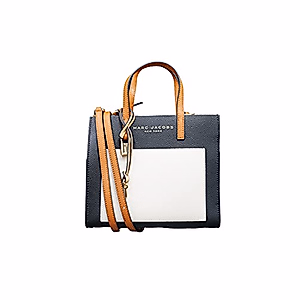 Marc Jacobs M0016132 Smoked Almond/Gold Hardware Women's Grind Colorblocked Mini Tote Bag