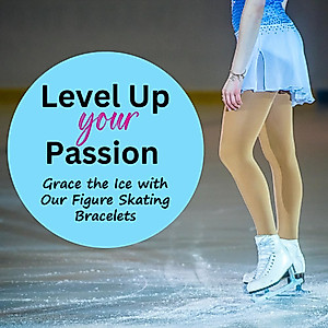 Figure Skating Bracelet, Ice Skating Jewelry, Ice Skate Believe In Yourself & You Will Be Unstoppable Charm Bracelet - Figure Skating Gifts