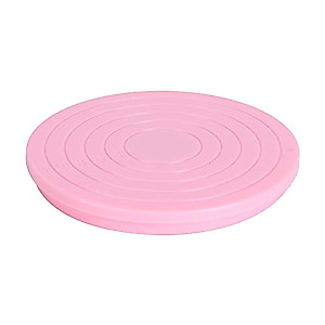 2pcs 5.5in Mini Cake Turntable, 360 Degree Revolving Cake Stand for Cupcake Decorating Displaying