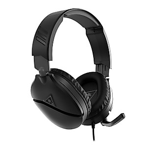 Turtle Beach Recon 70 Multiplatform Gaming Headset for PS5, PS4, Xbox Series X|S, Xbox One, PC & Mobile w/ 3.5mm Wired Connection - Flip-to-Mute Mic, 40mm Speakers, Lightweight Design, Black