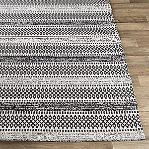 Mark&Day Area Rugs, 5x7 Stone Bohemian/Global Black Area Rug, Black/Cream Carpet for Living Room, Bedroom or Kitchen (5'3" x 7'3")