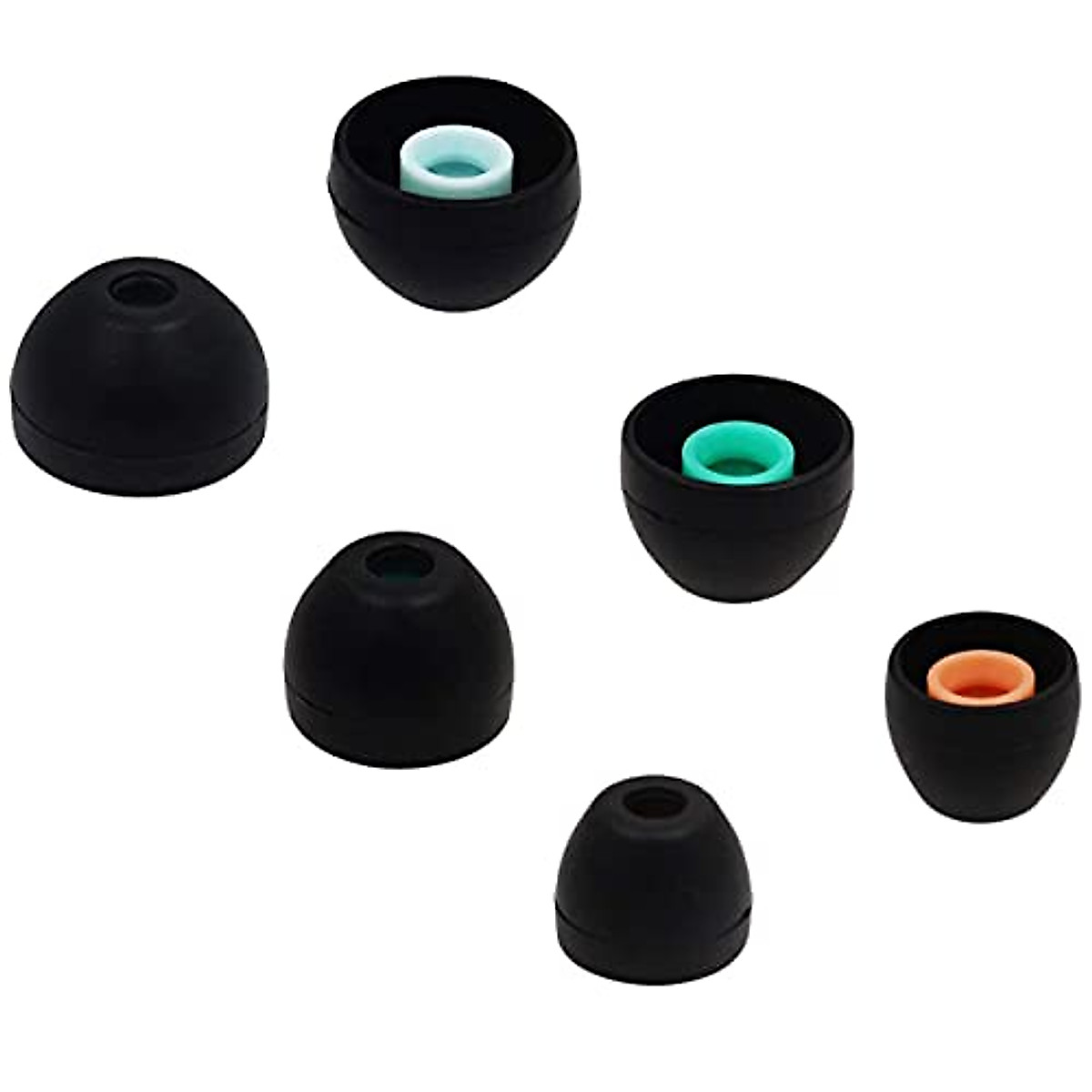 ALXCD Eartips Compatible with Sony WF-1000XM4 Earbuds, S/M/L 3 Pairs Soft Silicone Ear Tips Earbuds Tips, Compatible with Sony WF-1000XM4 Silicon Tips XM4 3 Pairs, SML, Black