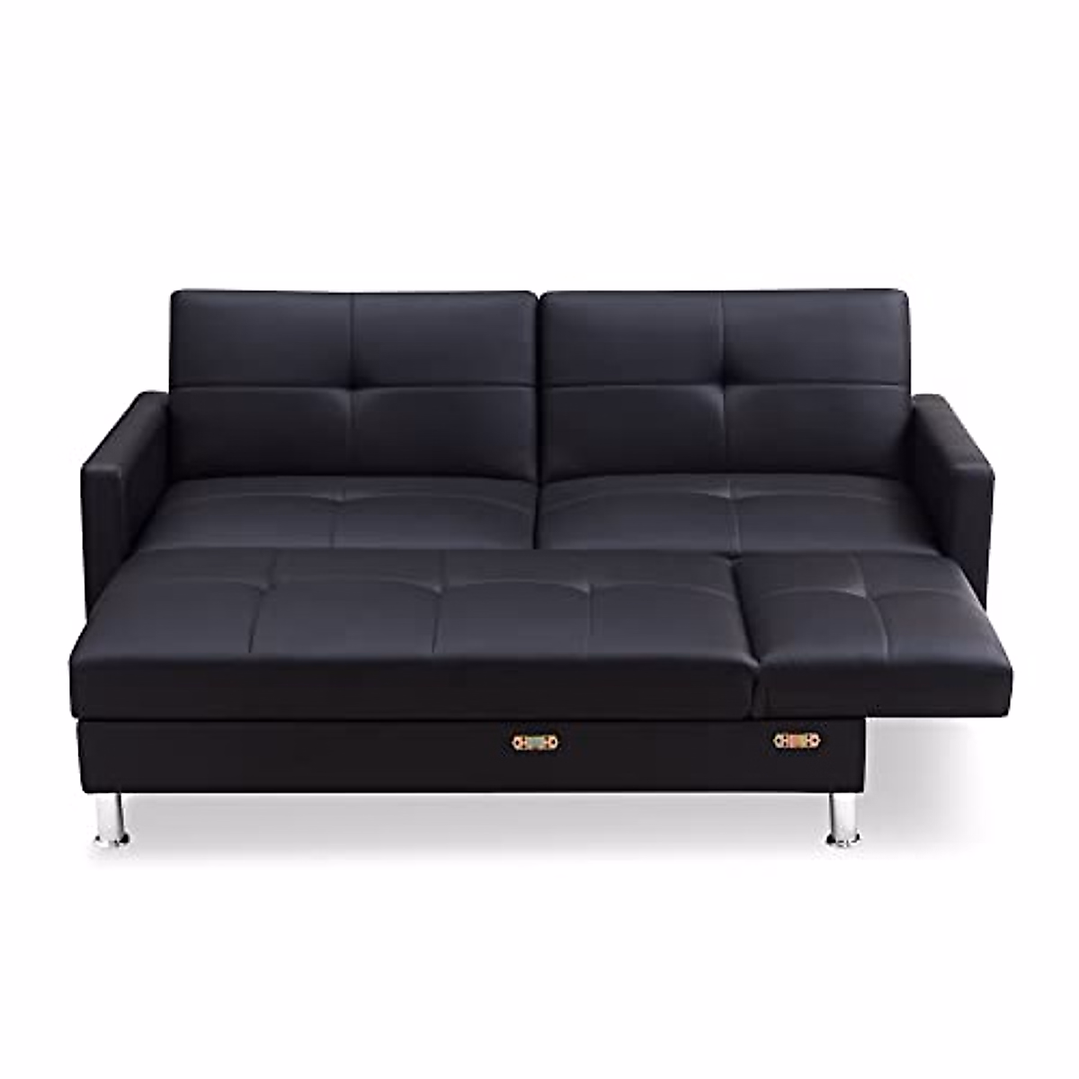 Gold Sparrow Davenport Sectional, Black