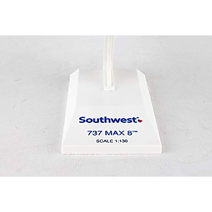 Daron Worldwide Trading Skymarks Southwest 737-Max8 1/130 W/WiFi Dome Model Airplane,unisex-children