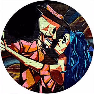 Slipmat Slip Mat Scratch Pad Felt for any 12" LP DJ Vinyl Turntable Record Player Custom Graphical - Last Dance