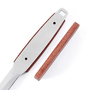 EZSMITH Letterman Knife Kit - DIY Fixed Blade Knife - (Blade Blank & Pinstock w/Pre-machined Bloodwood Handle Blanks) - (USA Design) - (Gift Boxed) - (by KnifeKits)