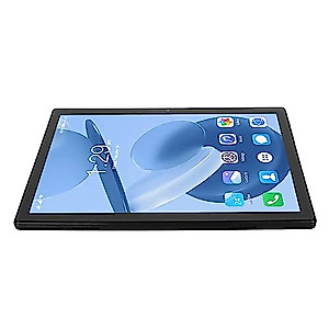 BROLEO 10.1 Inch 2 in 1 Tablet, Dual Speakers 8GB RAM 256GB ROM Octa Core CPU 100‑240V 5.0 Tablet for Travel (US Plug)