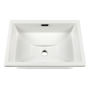 AMASHEN 20.5" x 14.4" Self-rimming Bathroom Sink Undermount or Drop-in Ceramic Vanity Basin with Overflow