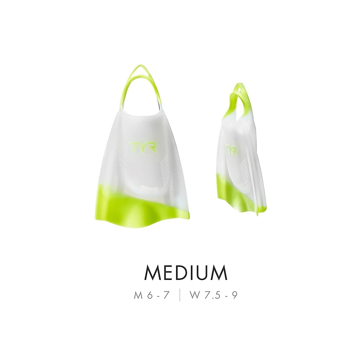 TYR Hydroblade Swim Training Fins, Clear, X-Large