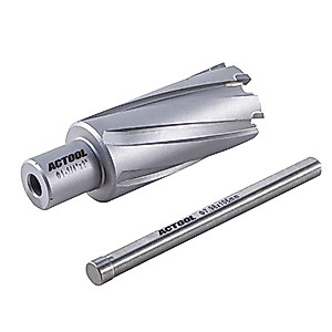 ACTOOL 1-1/4'' Diameter x 2'' Depth of Cut Carbide Tipped TCT ANNULAR Cutter with 3/4'' Weldon Shank