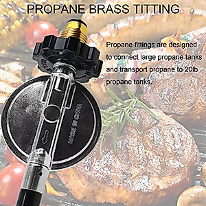 12FT mr.heater F273077 Propane Hose and Regulator Assembly,Connects Low Pressure Protable Propane Appliances to 20lb Cylinder with Restricted Flow Soft Nose P.O.L.