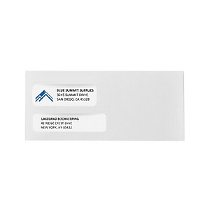 500 No. 9 Flip and Seal Double Window Security Envelopes - Designed for Quickbooks Invoices and Business Statements with Self Seal Flip Press and Seal Flap -Number 9 Size 3 7/8 Inch X 8 7/8 Inch