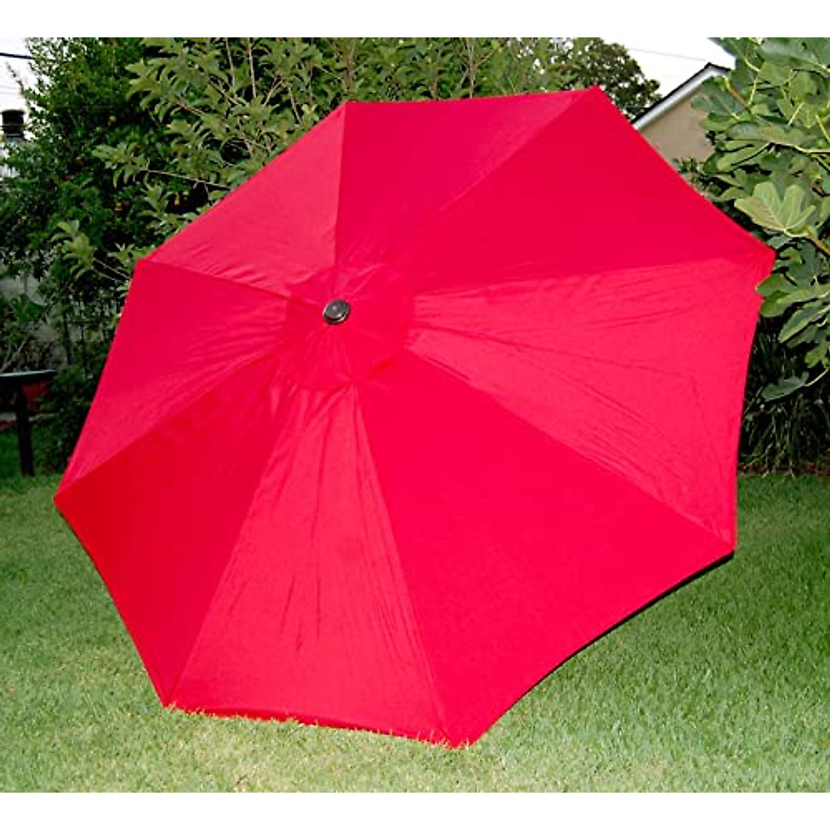 BELLRINO DECOR 7.5ft 8 Ribs RED Replacement STRONG & THICK Patio Umbrella Canopy Cover for (Canopy Only) (RED-78)