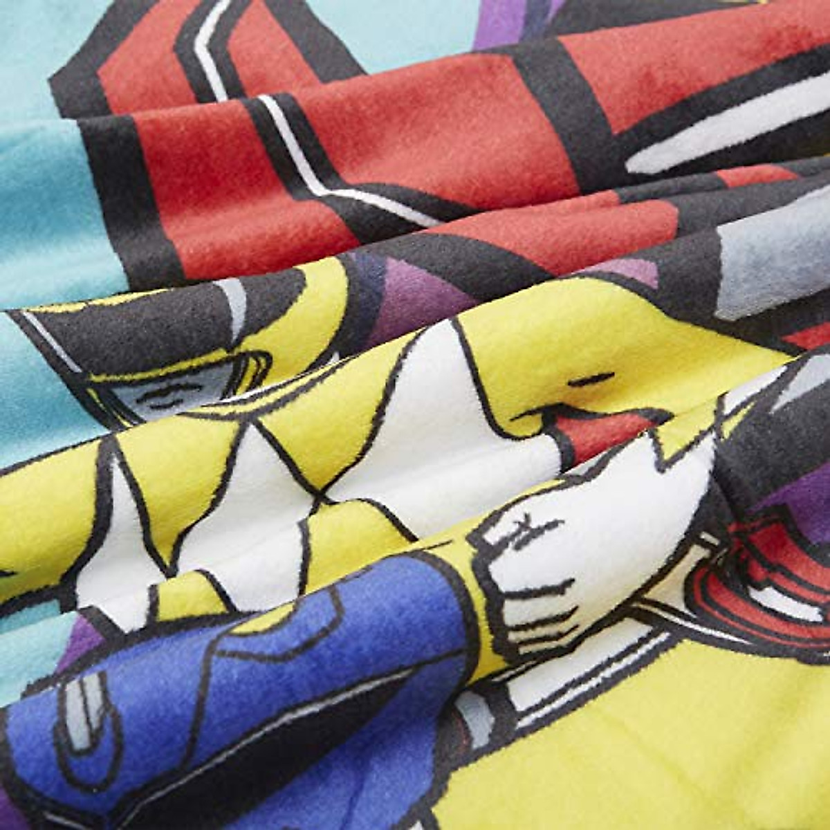 Power Rangers Mighty Morphin Throw Throw Blanket (Multicolor)