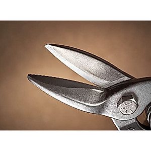 Stanley 2-14-563 "MaxSteel" straight Aviation Snips, 9.84", Black/Yellow