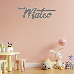 Personalized Name Nursery Wall Decal Vinyl Sticker | Multiple Font Options | Custom Kids Room Décor | Bedside Decals | Children’s Room | Car | Laptop
