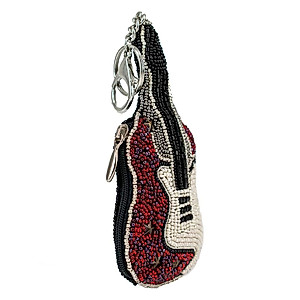 Mary Frances Guitar Girl Coin Purse/Key Fob, Multi